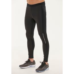 Lauftights Endurance "TRANNY XQL", Herren, Gr. L, US-Größen, schwarz, 90% Polyester, 10% Elasthan, unifarben, sportlich, lang, Hosen, mit Windblocker-Material