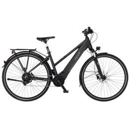 FISCHER BIKE E-Bike FISCHER FAHRRAD "VIATOR 6.0i Damen 504" E-Bikes Gr. 44cm, 28 Zoll (71,12cm), silberfarben (graphit metallic matt) Pedelec, Elektrofahrrad für Damen