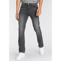 Straight-Jeans John Devin Gr. 31, Länge 34, schwarz (black-used) Herren Jeans gerade Passform, gerades Bein, niedrige Leibhöhe