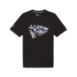 T-Shirt Puma "BMW M Motorsport mit Autografik Herren" Gr. L, schwarz (black) Herren Shirts