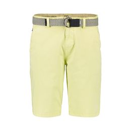 Chinoshorts Lerros "Lerros Chino Bermuda in Twill-Stretchqualität", Herren, Gr. 30, Normalgrößen, gelb (lemongrass), 98% Baumwolle; 2% Elasthan, Hosen