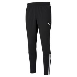 Trainingshose Puma "TEAMLIGA TRAINING PANTS" Gr. M, N-Gr, schwarz-weiß (Puma schwarz, Puma weiß), Herren, Piquu00e9, Obermaterial: 100% Polyester, unifarben, Hosen