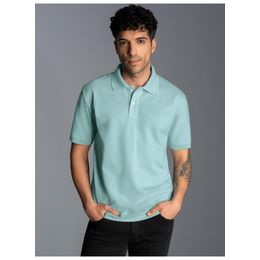 Poloshirt TRIGEMA "TRIGEMA DELUXE Piqué" Gr. L, blau (gletscher) Herren Shirts