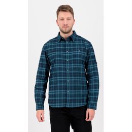 Outdoorhemd DEPROC Active "DENVER E MEN" Gr. L (52), Normalgrößen, blau (blue-navy-check) Herren Hemden auch in Großen Größen erhältlich