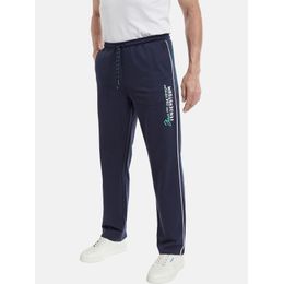 Jogginghose Jan Vanderstorm "Jogginghose KALEVI" Gr. L, blau (dunkelblau) Herren Hosen