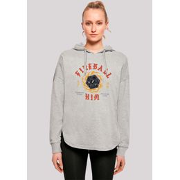 Kapuzenpullover F4NT4STIC "Stranger Things Fireball Dice 86 Netflix TV Series" Gr. L, grau Damen Pullover Premium Qualität