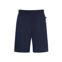 Bermudas TRIGEMA "TRIGEMA Bermuda DELUXE Baumwolle" Gr. L, US-Größen, blau (navy) Herren Hosen