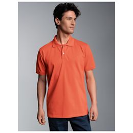 Poloshirt TRIGEMA "TRIGEMA DELUXE Piqué" Gr. L, orange (peach) Herren Shirts