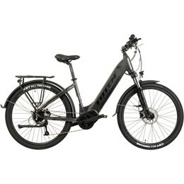 E-Bike Totem "DLT-40" E-Bikes Gr. 45cm, 27,5 Zoll (69,85cm), grau (anthrazit) Pedelec, Elektrofahrrad für Herren