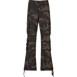 Cargohose Brandit "Brandit Herren Vintage Cargo Pants" Gr. 5XL, US-Größen, grün (schwarzcamo) Herren Hosen