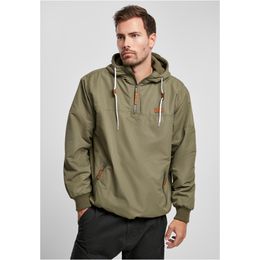 Anorak Brandit "Brandit Herren Pull Over Windbreaker" Gr. L, grün (olive) Herren Jacken