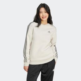 Sweatshirt adidas Sportswear "ESSENTIALS 3-STREIFEN" Gr. L, silberfarben (aluminium) Damen Sweatshirts