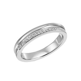 Fingerring Firetti "Schmuck Geschenk Silber 925 Silberring Fancy" Fingerringe Gr. 52, Silber 925 (Sterlingsilber), 3,2 mm, silberfarben (silberfarben, kristallweiß, kristallweiß) Damen mit Zirkonia (synth.)