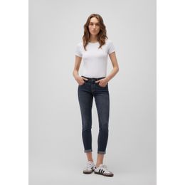 Röhrenjeans Mavi "LEXY" Gr. 25, Länge 27, blau (smokey blue memory everyday) Damen Jeans Cropped Super Skinny