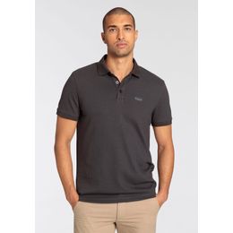 Poloshirt Bruno Banani Gr. XXL (60/62), grau (anthrazit), Herren, Piquu00e9, Obermaterial: 65% Baumwolle, 35% Polyester, unifarben, Shirts, mit besonderer Materialstruktur