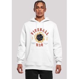 Kapuzenpullover F4NT4STIC "Stranger Things Fireball Dice 86 Netflix TV Series", Herren, Gr. 5XL, wei&szlig;, Obermaterial: 65% Baumwolle, 35% Polyester, slim fit, Pullover Kapuzenpullover, Premium Qualit&auml;t