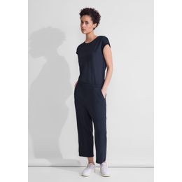 Overall Street One Gr. 42, EURO-Größen, blau (tiefblau) Damen Overalls mit Eingriffstaschen