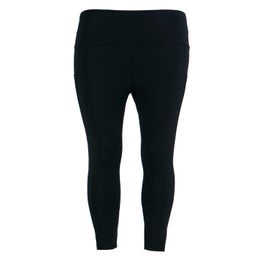 Trainingstights Q BY ENDURANCE "Reimia 7/8", Damen, Gr. 44, EURO-Größen, schwarz, 77% Polyester, 23% Elasthan, unifarben, sportlich, Hosen, mit atmungsaktivem Recycling-Polyester