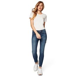 Röhrenjeans Mavi "ADRIANA" Gr. 28, Länge 38, blau (dark indigo str) Damen Jeans Enge