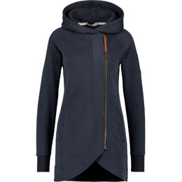 alife and kickin Kapuzensweatjacke ALIFE & KICKIN "Damen BibianeAK A" Gr. M, blau (marine) Damen Sweatjacken