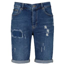 alife and kickin Shorts ALIFE & KICKIN "Herren MorganAK DNM A" Gr. L, Normalgrößen, blau (dark denim washed) Herren Hosen