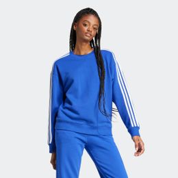 Sweatshirt adidas Sportswear "ESSENTIALS 3-STREIFEN" Gr. L, blau (semi lucid blue) Damen Sweatshirts