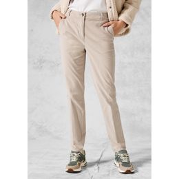 Cordhose Cecil, Damen, Gr. 31, Länge 30, beige (light hazel beige), Web, 98% Baumwolle, 2% Elasthan, unifarben, casual, gerade lang, Hosen, 4-Pocket Style