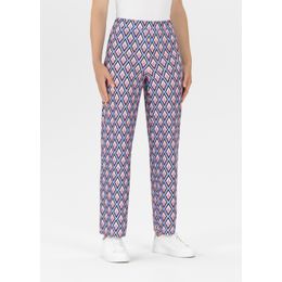 7/8-Hose Stehmann "Filiz" Gr. 36, N-Gr, blau (endless sky,7218) Damen Hosen im Culotte-Stil - mit Allover-Print