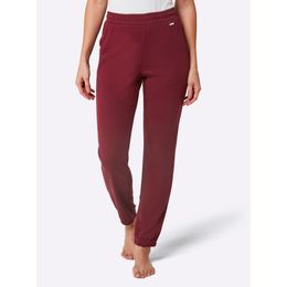 Dehnbund-Hose feel good Gr. 40/42, Normalgrößen, rot (dunkelrot) Damen Hosen