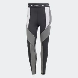 Trainingstights adidas Performance "TF CB 7/8 L" Gr. L, N-Gr, schwarz-weiß (black, grey five f17) Damen Hosen