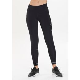 Lauftights ELITE LAB "Run Elite X1" Gr. 34, EURO-Größen, schwarz, Damen, 90% Polyester, 10% Elasthan, unifarben, Hosen, mit schützendem Windblocker-Einsätzen