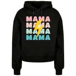 Kapuzenpullover Merchcode "Merchcode Damen Ladies Mothers Day - Mama Oversized Hoody" Gr. L, schwarz (black) Damen Pullover