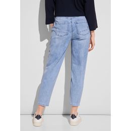 Loose-fit-Jeans Street One Gr. 25, Länge 28, blau (super light blue washed) Damen Jeans im Loose Fit