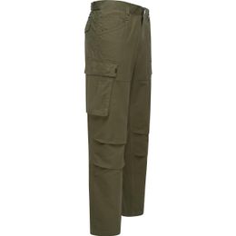 Cargohose Ragwear "Merly Long" Gr. 30, Normalgrößen, grün (olivgrün) Herren Hosen modische Cargo mit großen Pattentaschen