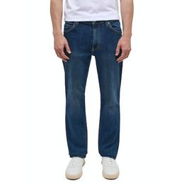 Straight-Jeans Mustang "Tramper Straigt" Gr. 36, Länge 30, blau (medium schwarz), Herren, Denim/Jeans, Obermaterial: 99% Baumwolle, 1% Elasthan, Jeans