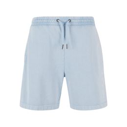 Sweatshorts Karl Kani "Karl Kani KM242-049-5 Autograph Washed Sweatshorts", Herren, Gr. L, US-Größen, blau (light blau), 100% Baumwolle, normal, Hosen