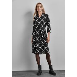 Blusenkleid Street One Gr. 40, EURO-Größen, schwarz Damen Kleider aus Viskose