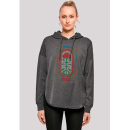 Kapuzenpullover F4NT4STIC "Stranger Things Rose Window Netflix TV Series" Gr. L, grau (charcoal) Damen Pullover Premium Qualität