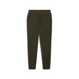 Sporthose Puma "ESS ELEVATED Jogginghose Herren" Gr. L, Normalgrößen, grün (dark olive green) Herren Hosen