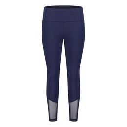 Leggings Betty Barclay "Betty Barclay Leggings mit hohem Bund", Damen, Gr. L, US-Größen, blau (dunkelblau), Jersey, Obermaterial: 85% Baumwolle, 15% Elasthan., sportlich, figurbetont lang, Hosen, Form