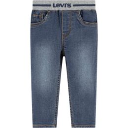 Schlupfjeans LEVI'S KIDS "PULL ON SKINNY JEANS" Gr. 3M (62), N-Gr, blau (kobain), Jungen, Obermaterial: 66% Baumwolle, 23% Polyester, 10% Viskose, 1% Elasthan, Jeans, for Baby BOYS