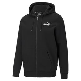 Sweatjacke Puma "Essentials Logo Kapuzenjacke Herren" Gr. L, schwarz Herren Sweatjacken