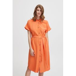 Blusenkleid Fransa "Fransa FRAtel" Gr. S, US-Größen, orange (firecracker melange) Damen Kleider