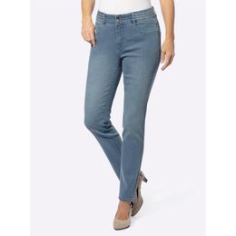 Bequeme Jeans Classic Basics Gr. 19, Kurzgrößen, blau (blue, bleached) Damen Jeans