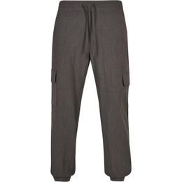 Jogginghose Urban Classics "Urban Classics Herren Comfort Military Pants" Gr. L, US-Größen, grau (charcoal) Herren Hosen