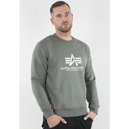 Sweatshirt Alpha Industries "Basic Sweater" Gr. S, grün (vintage green) Herren Sweatshirts