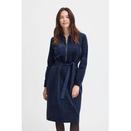 Blusenkleid Fransa "Fransa FRMita" Gr. L, US-Größen, blau (peacoat) Damen Kleider