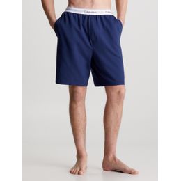 Pyjamashorts Calvin Klein Underwear "SLEEP SHORT" Gr. L (52), N-Gr, blau (blue shadow) Herren Hosen mit geradem Bein