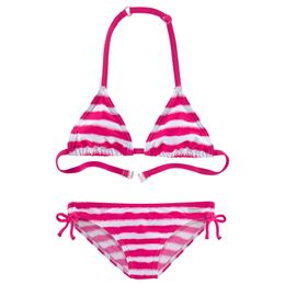 Triangel-Bikini Buffalo Gr. 164, N-Gr, pink Kinder Bikini-Sets in trendiger Streifen-Optik