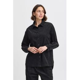 Longbluse Fransa "Fransa FRCORY SH 1" Gr. L, schwarz (black) Damen Blusen